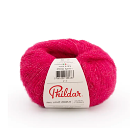Phildar Phil Light Mohair kleur Rose Peps (zuurstok roze) | C.R. Couture