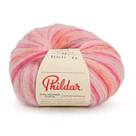 Phildar Phil Mohair Cotton kleur Chamallow (roze mix) | C.R. Couture