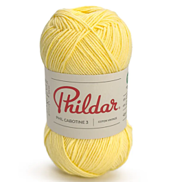 Phildar Phil Cabotine 3 kleur Juane Pale (geel) | C.R. Couture